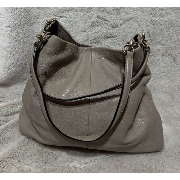 Coach | Bags | Coach Bag Lexi Taupegrey Pebbled Leather Purse Double ...